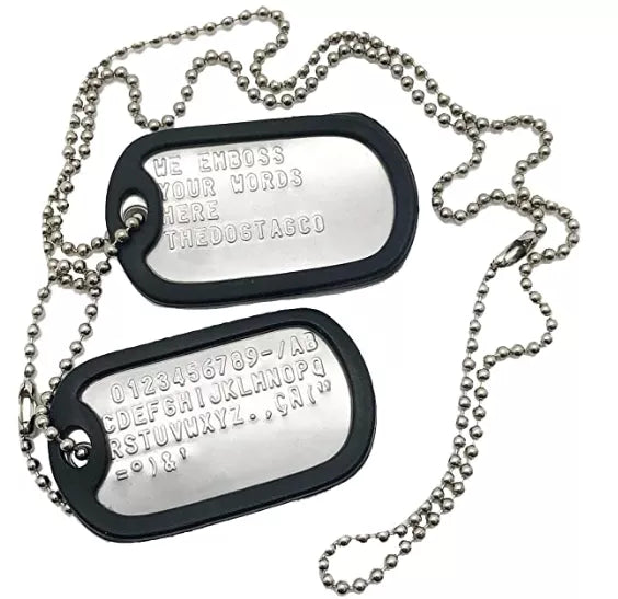 Colar Dog Tag Personalizado